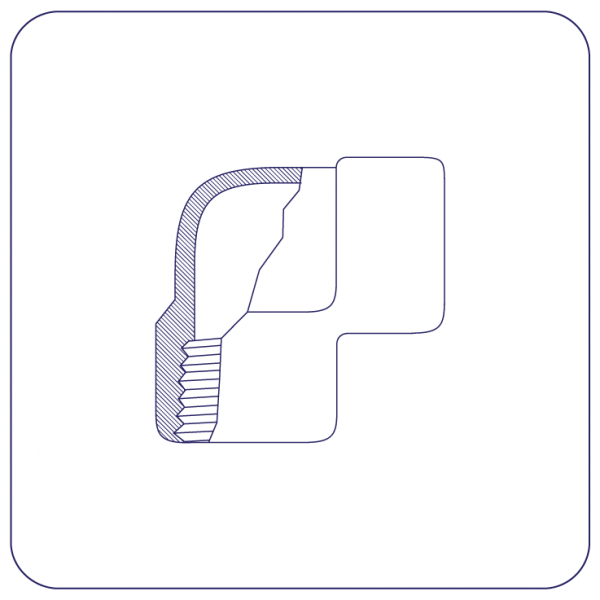 90° Elbow Threaded - Concept Stainless